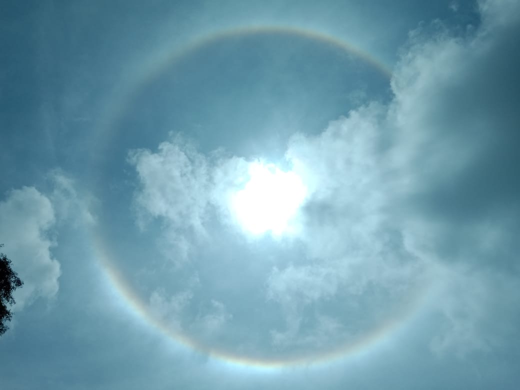 Sun Halo. Something never seen before..